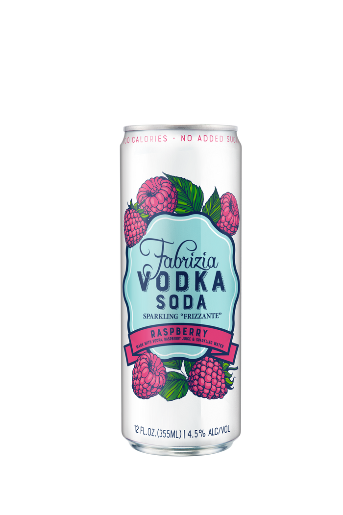 Fabrizia Raspberry Vodka Soda | Fabrizia Spirits Products